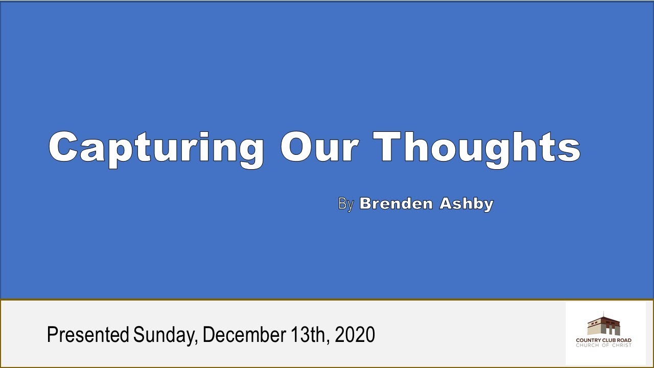 Capturing Our Thoughts - YouTube