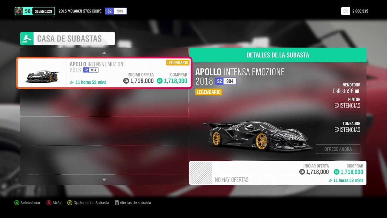 Cómo tener el apollo IE de Don Huayra en Forza Horizon 4 - YouTube