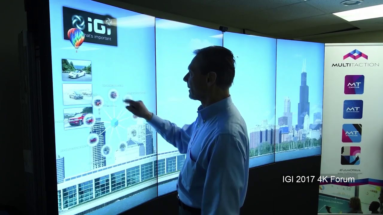 Multitaction Interactive Touch Screen - YouTube