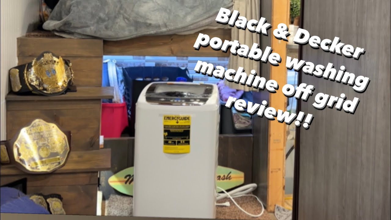 Black & Decker Portable Washing Machine Unboxing & Demo - YouTube