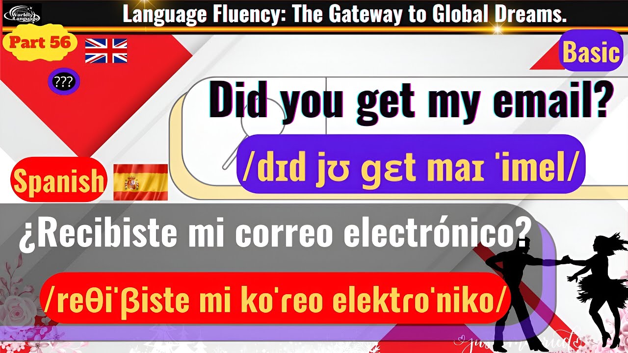 Learn Basic English & Spanish Phrases for Beginners Part 56 - YouTube