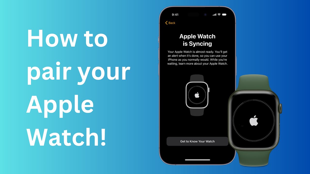 How to pair your Apple Watch! - YouTube