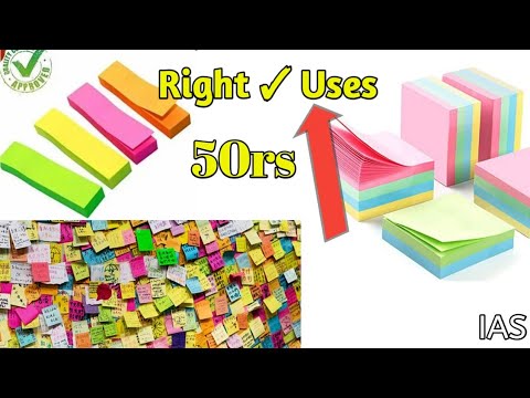 sticky note 50rs right way to use in low price | College Ka Shat UPSC ...
