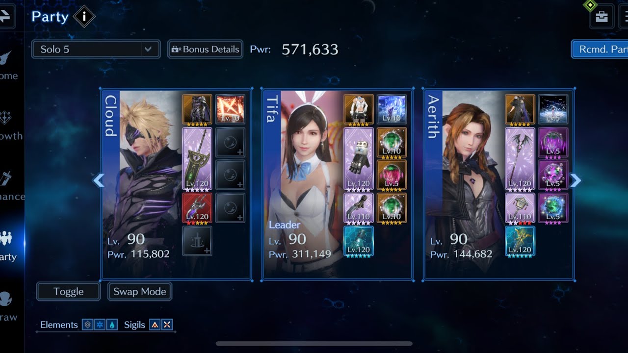 FFVII EC: B100 VS 2 CHARACTERS (TIFA & AERITH) - YouTube