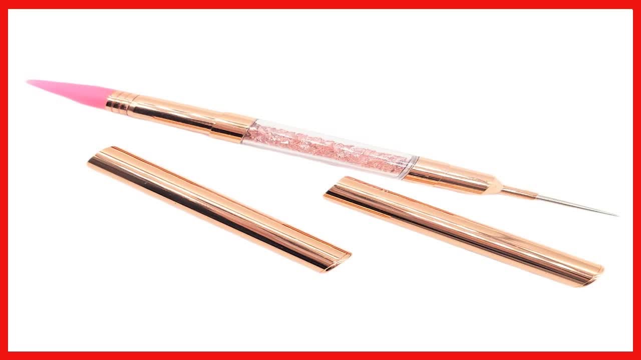 Dual End Rhinestone Pen Tool Wax Tip Dotting Pen Picker Nail Art Rose ...