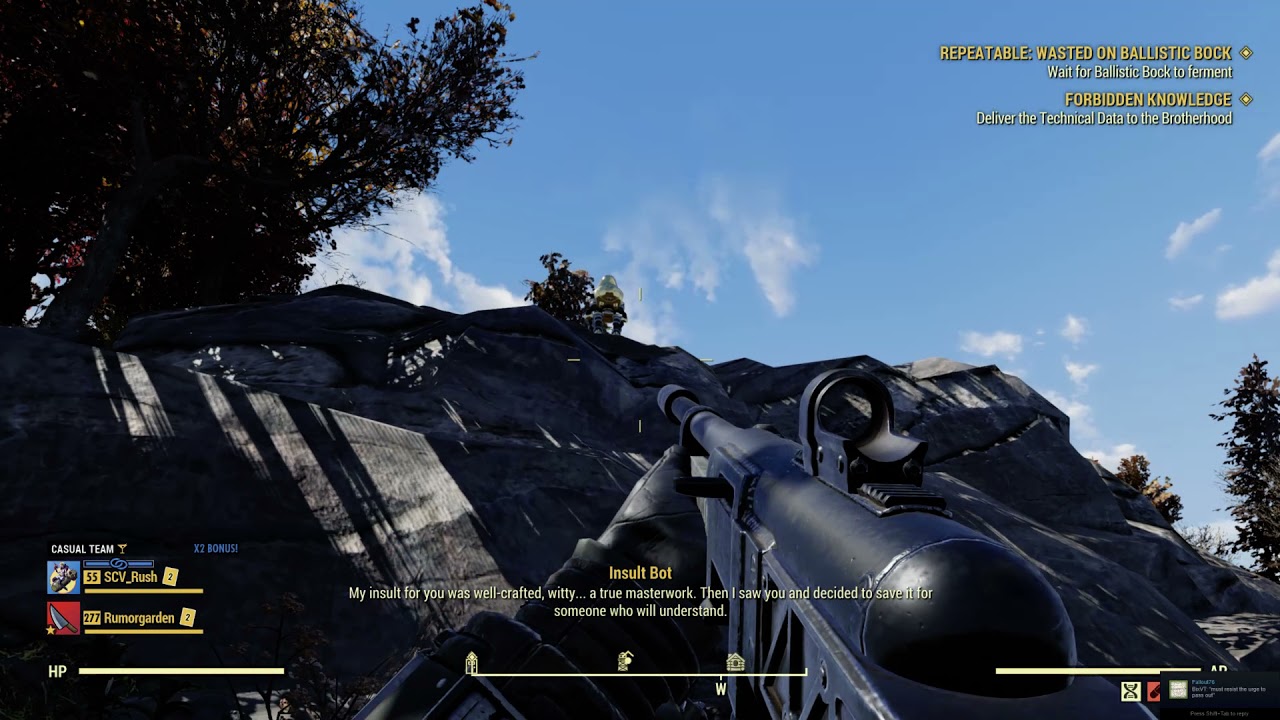 Insult Bot - Fallout 76 - YouTube
