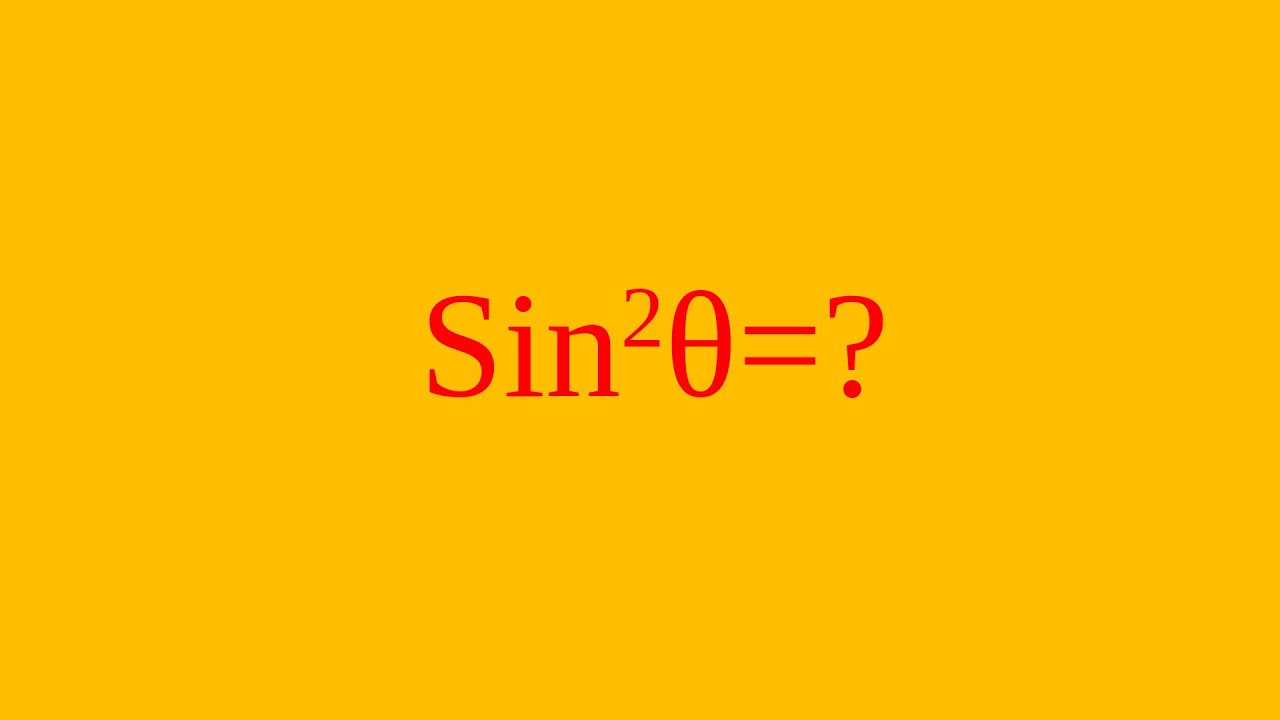 Sin 2 Sin Square Theta POWER REDUCTION FORMULA TRIGONOMETRIC