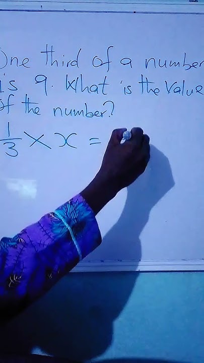 Finding the unknown number in a word problem - YouTube