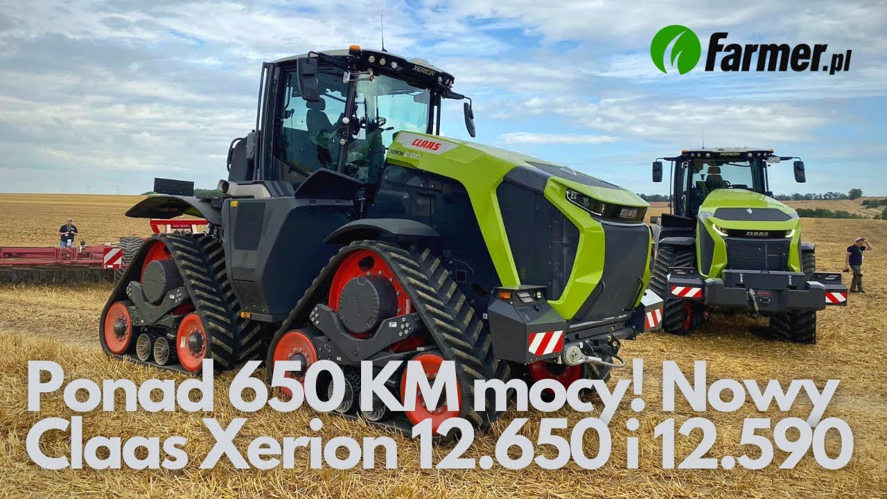 Ponad 650 KM mocy! Claas Xerion 12.650 i 12.590 – nowe, gigantyczne ...
