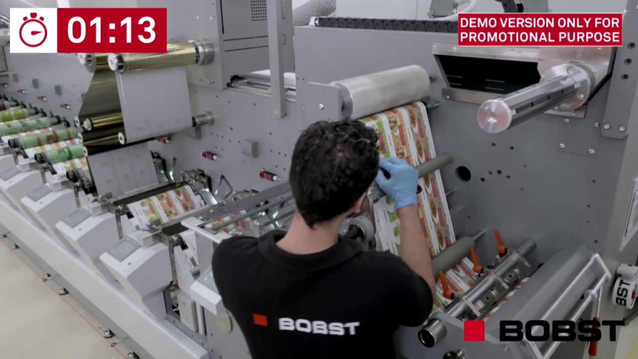 Video Tutorial Bobst M1 Printing press labels produzione Video tutorial ...