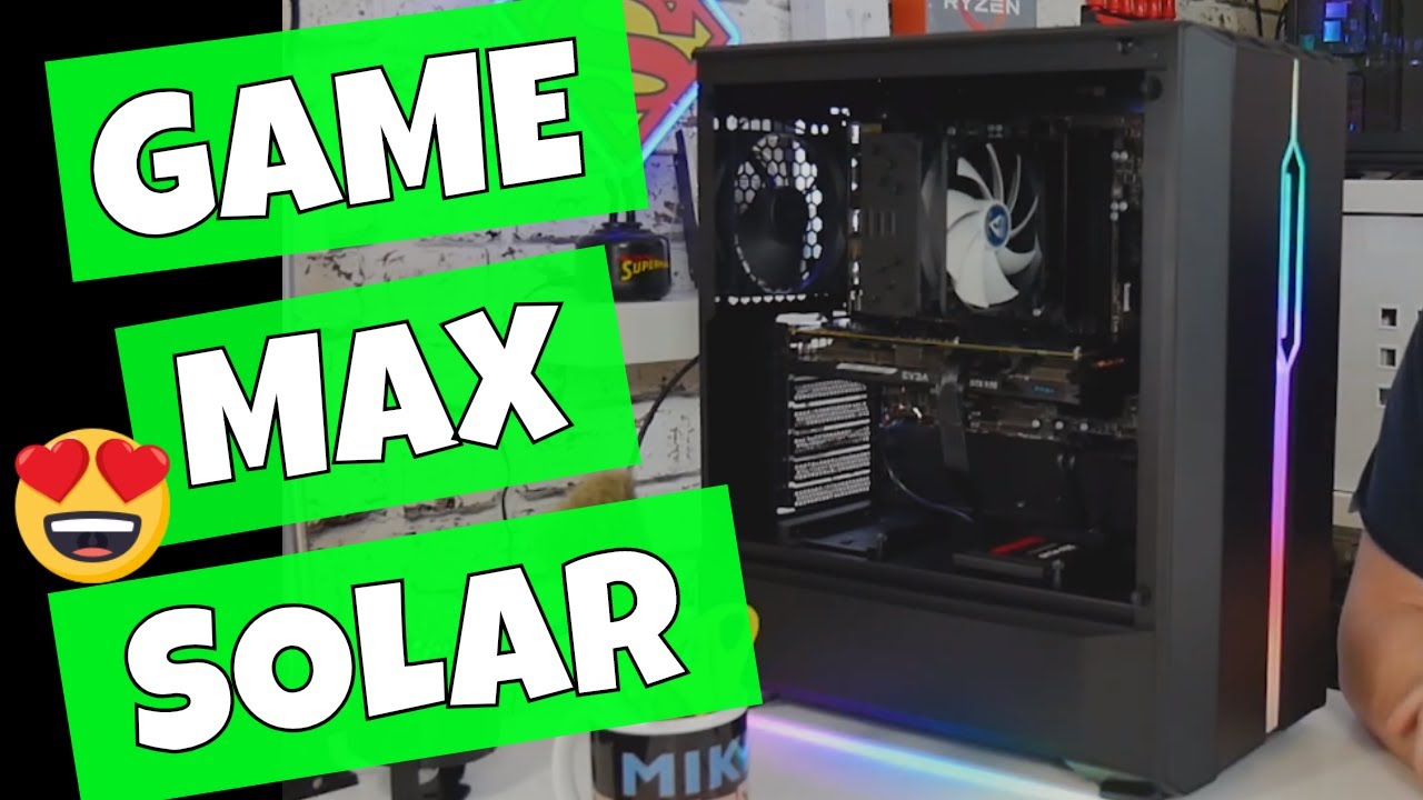 Solid Addressable RGB Case For Gaming PC Builds GameMax Solar - YouTube