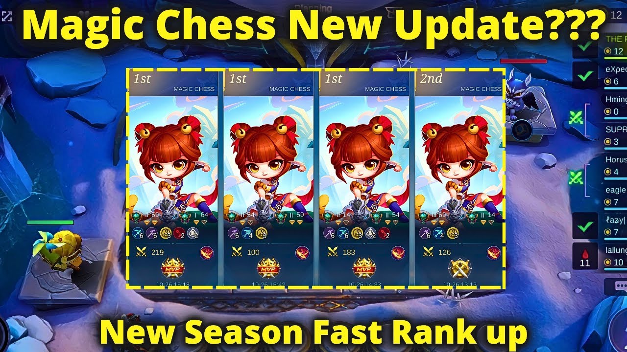 MAGIC CHESS NEW SEASON NEW UPDATE??? BEST SYNERGY COMBO FOR FAST RANK ...