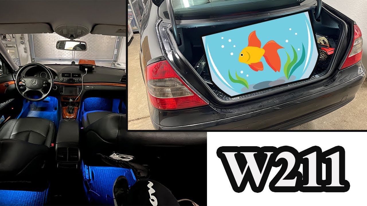 The trunk leaks on my Mercedes W211 (and foot area LED installation ...