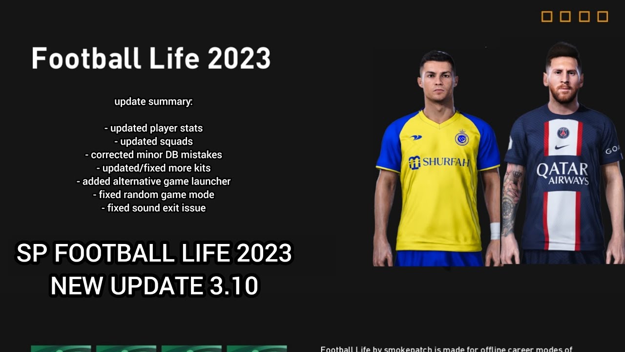 SP Football Life 2023 Update 3.10 | Football Life 2023 - YouTube