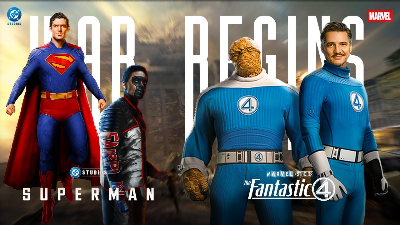 Superman & Mr.Terrific vs Mr. Fantastic & The Thing - Tag Battle - YouTube