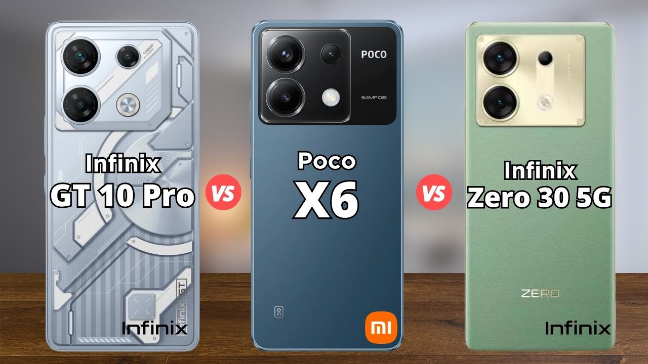 Infinix GT 10 Pro vs Poco X6 vs Infinix Zero 30 5G - YouTube