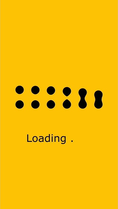 Liquid dots loading animation - YouTube