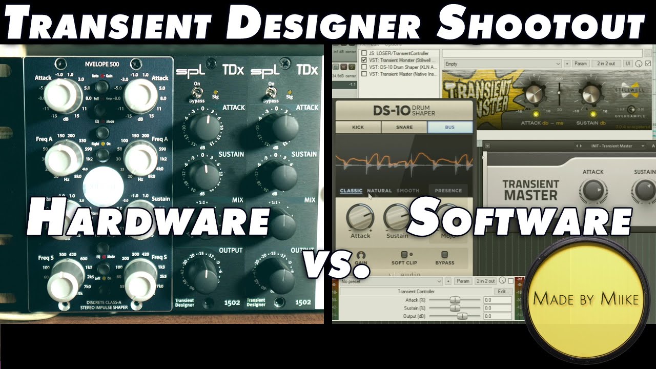 Transient Designer Shootout + Opinion: SPL vs. Elysia vs. Native ...