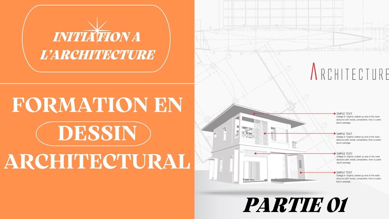 INTRODUCTION FORMATION INITIATION EN ARCHITECTURE DESSIN - YouTube