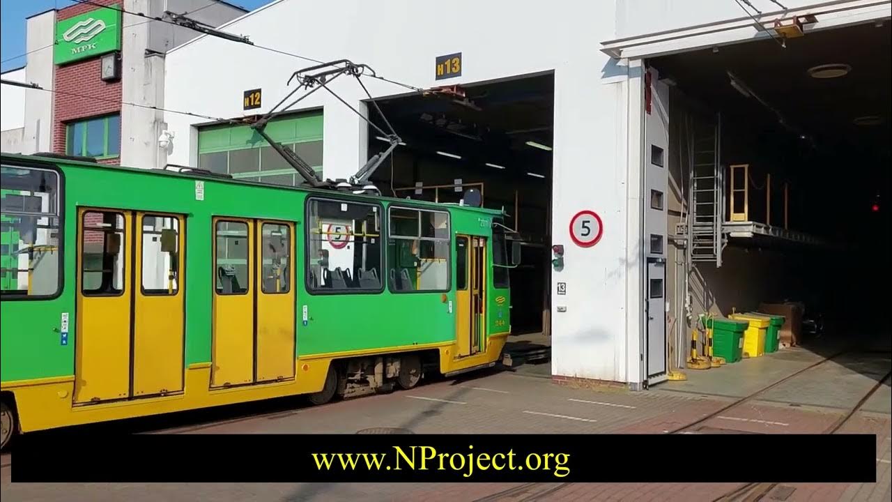 Konstal 105Na, Tram Depot Głogowska, Poznan, Poland. - YouTube