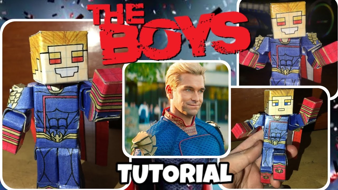 Como hacer a HOMELANDER de THE BOYS Papercraft Minecraft figura ...