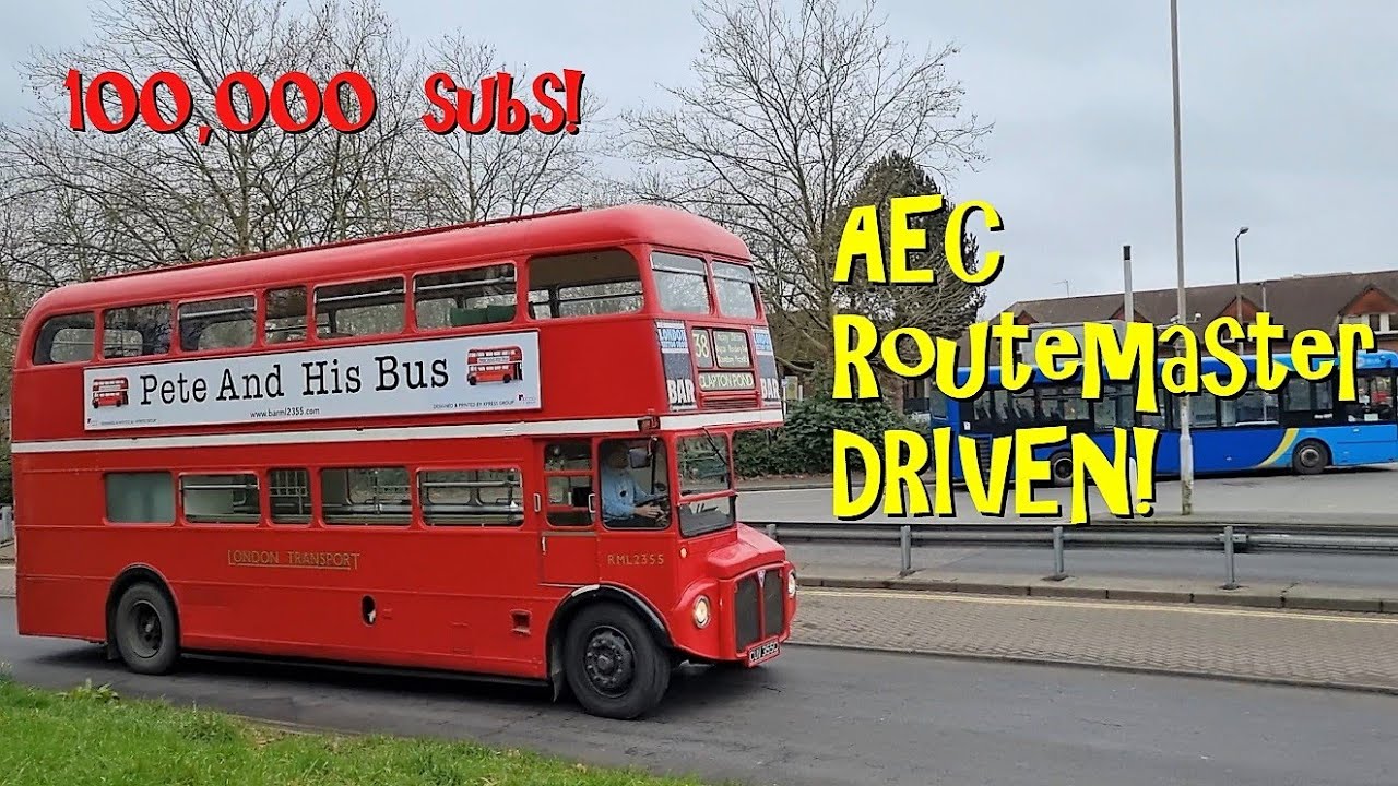 Driving a London bus - the iconic AEC Routemaster! With @PeteAndHisBus ...