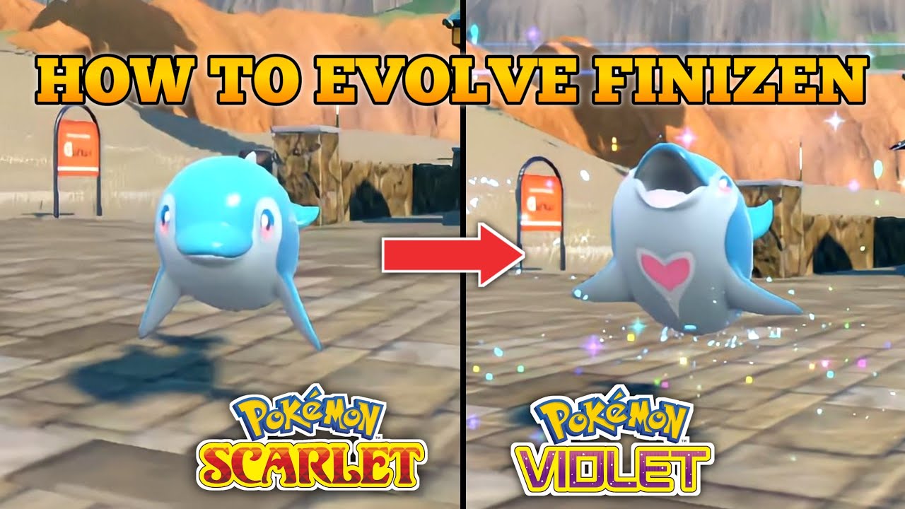How To Evolve Finizen Into Palafin In Pokemon Scarlet and Violet - YouTube