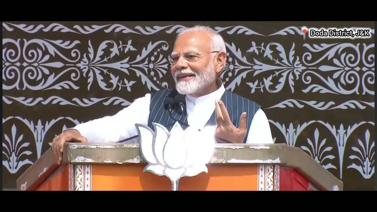 PM Modi In Doda | Jammu And Kashmir | PM Modi's Mega Election Rally In ...