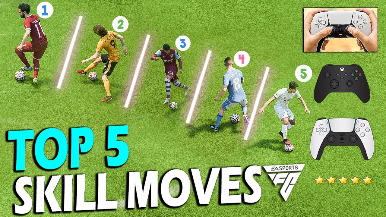 TOP 5 SKILL MOVES IN EA FC 24 - META SKILL MOVES TUTORIAL - YouTube