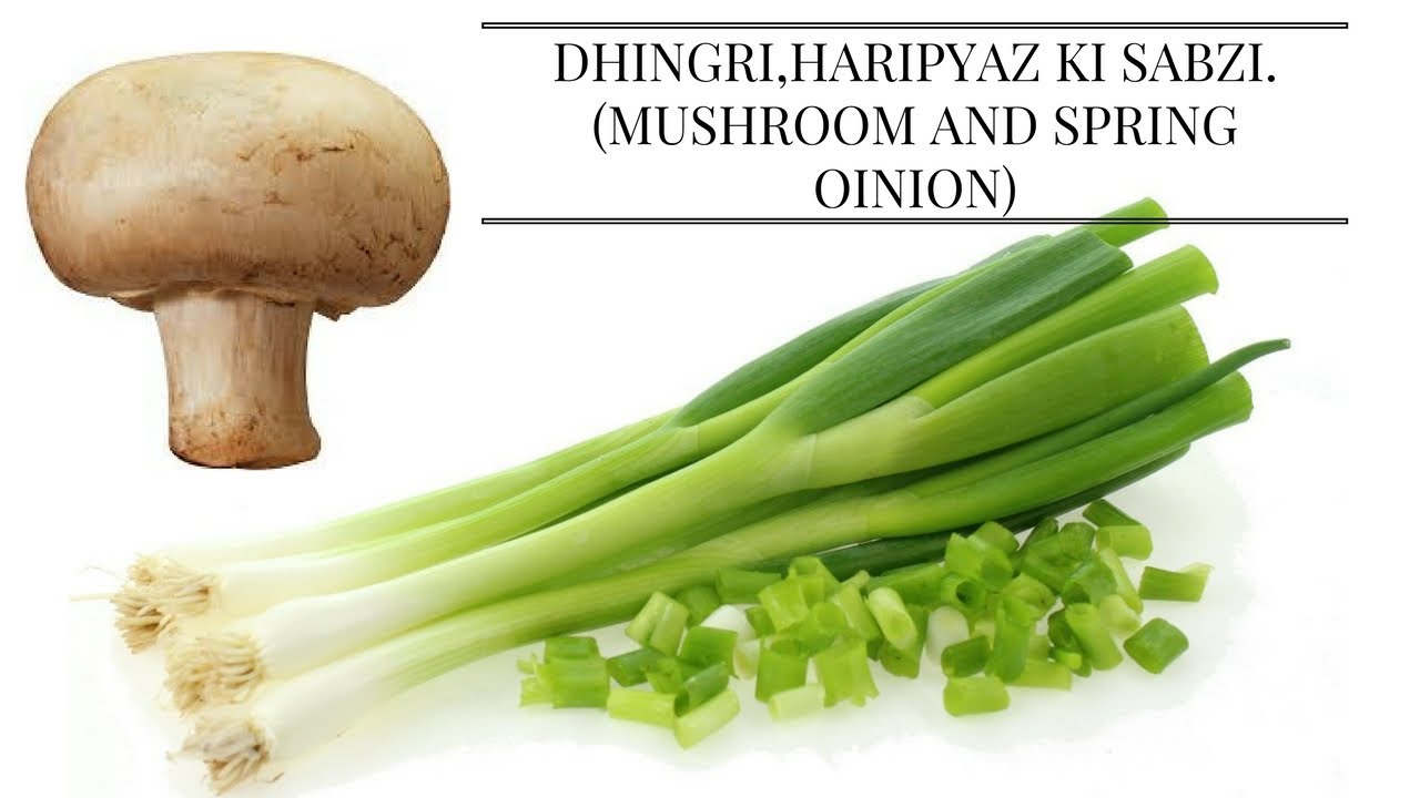 MUSHROOM AUR HARI PYAZ KI SABZI. - YouTube
