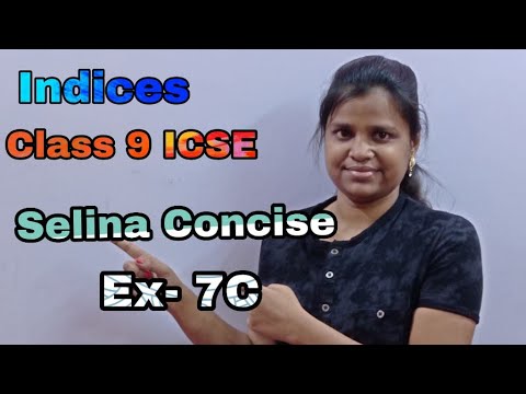 Indices | Class 9 ICSE | Selina Concise | Mathematics Solution ...