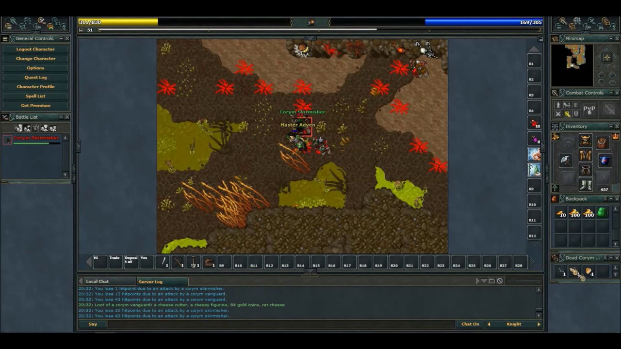 Tibia: Venore Corym Cave - YouTube