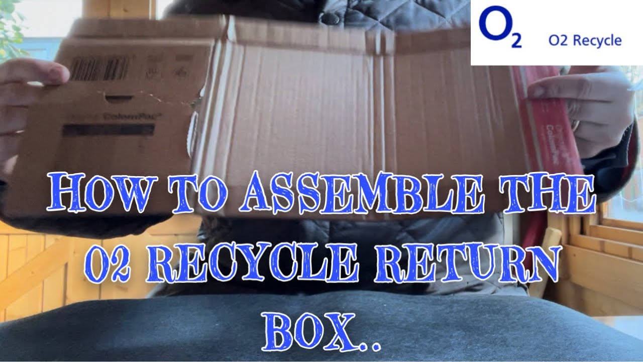 How to assemble the 02 recycle return phone box packaging - YouTube
