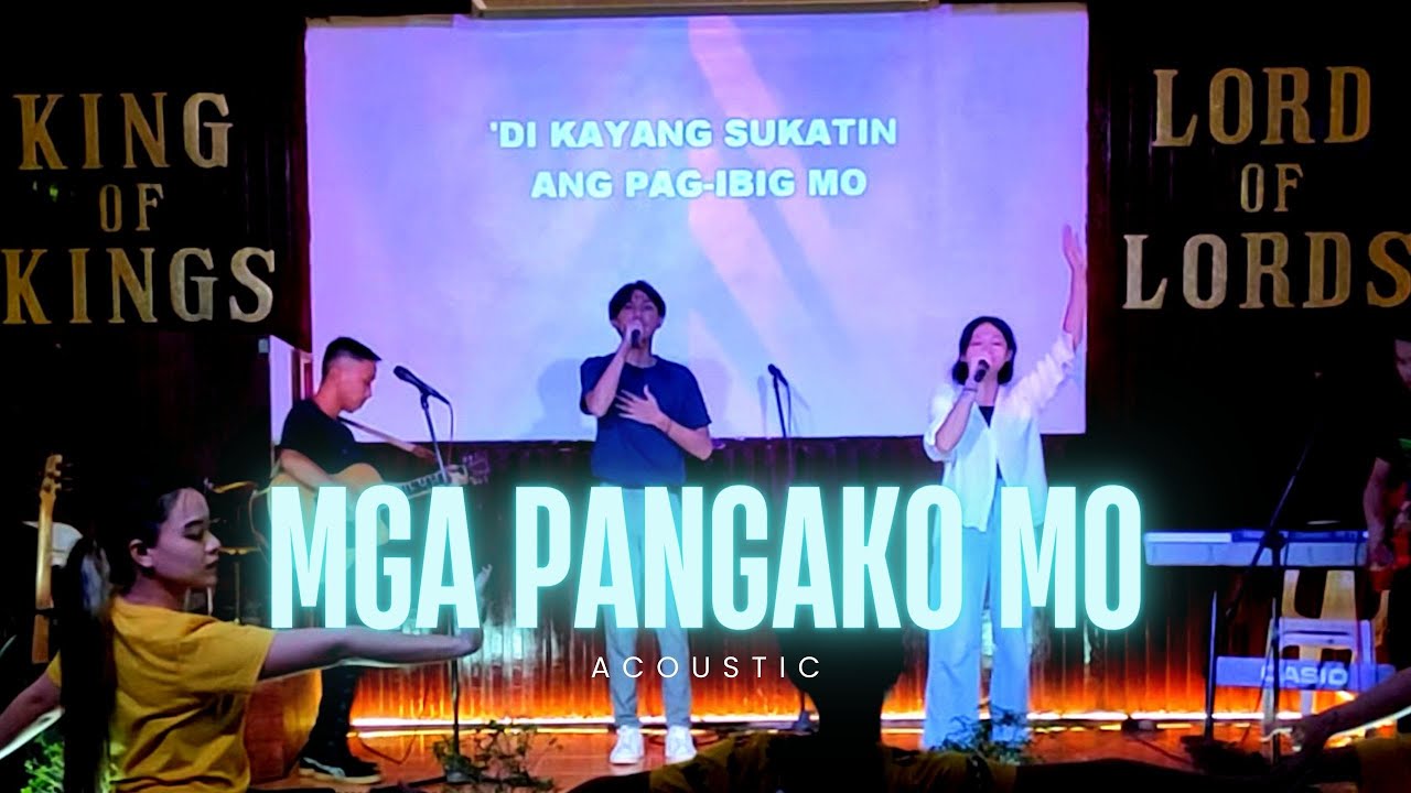 Mga Pangako Mo (Acoustic) FaithMusic| Live Worship led by: JCRC - YouTube
