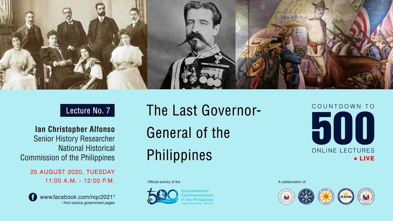 The Last Spanish Governor General of the Philippines | Countdown to 500 ...