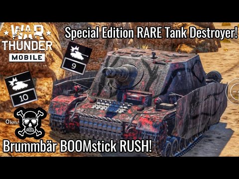 War Thunder Mobile - Special Edition RARE Brummbär BOOMstick Tank ...