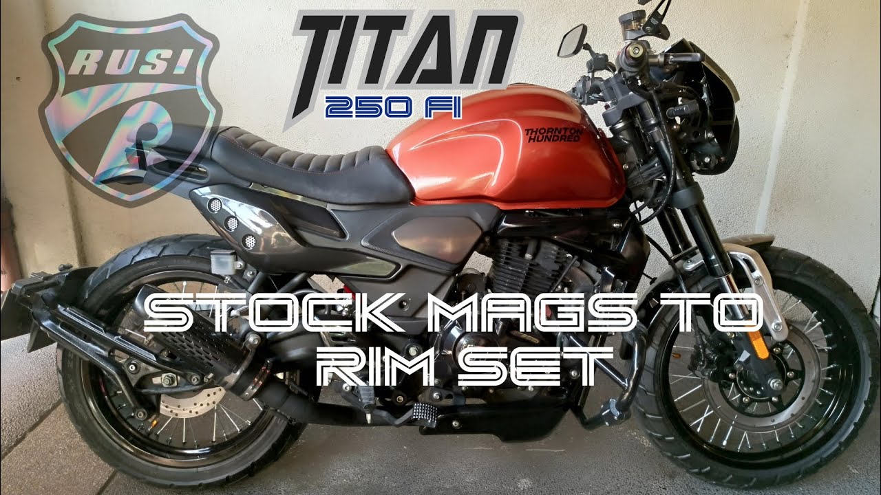 Rusi Titan 250 fi Rimset Conversion 3.50" & 4.25" (Loncin motorcycle ...