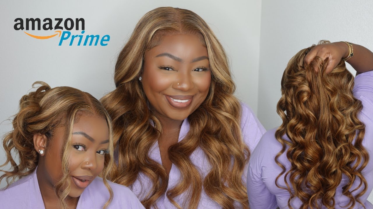 Amazon Prime Wig | Bye Bye Knots 🏾 Honey Blonde Body Wave Wig Install ...