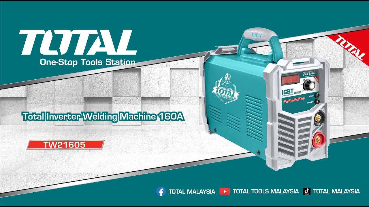 TOTAL Inverter MMA Welding Machine UTW21605 TW21605 - YouTube