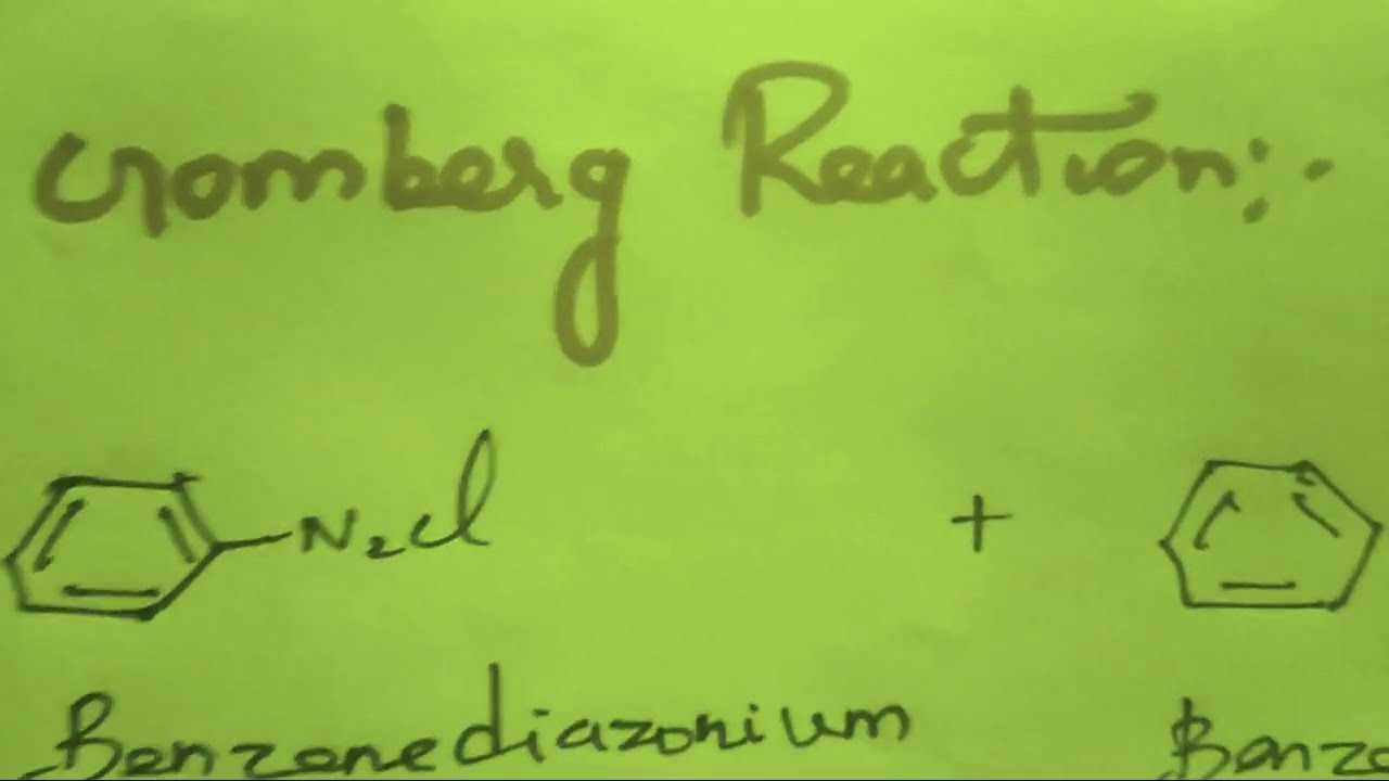 Gomberg Reaction -Organic Chemistry - YouTube