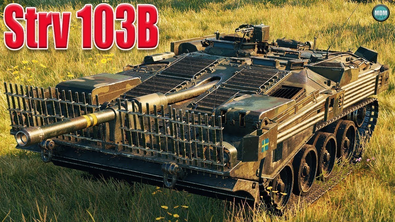 Strv 103B - самая скрытная ПТ-сау в Игре - YouTube
