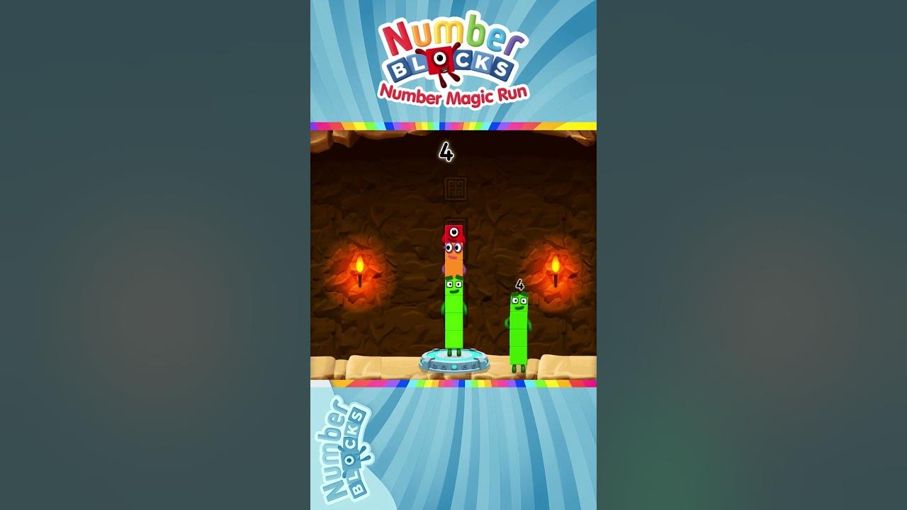 Numberblocks 7 Number Magic Run - Add 4 + 2 + 1 = 7 using Numberblocks ...