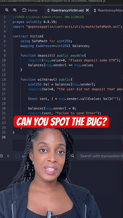 Can You Spot the Bug in this Solidity Code? #solidity #programminglanguage #smartcontracts - YouTube
