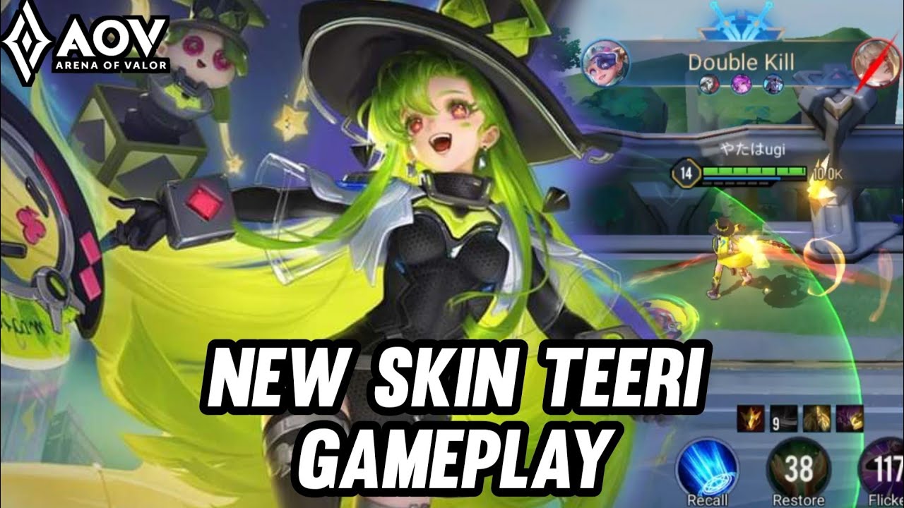 AOV : NEW SKIN TEERI MAGICIAN GAMEPLAY - ARENA OF VALOR LIÊNQUÂNMOBILE ROV COT - YouTube