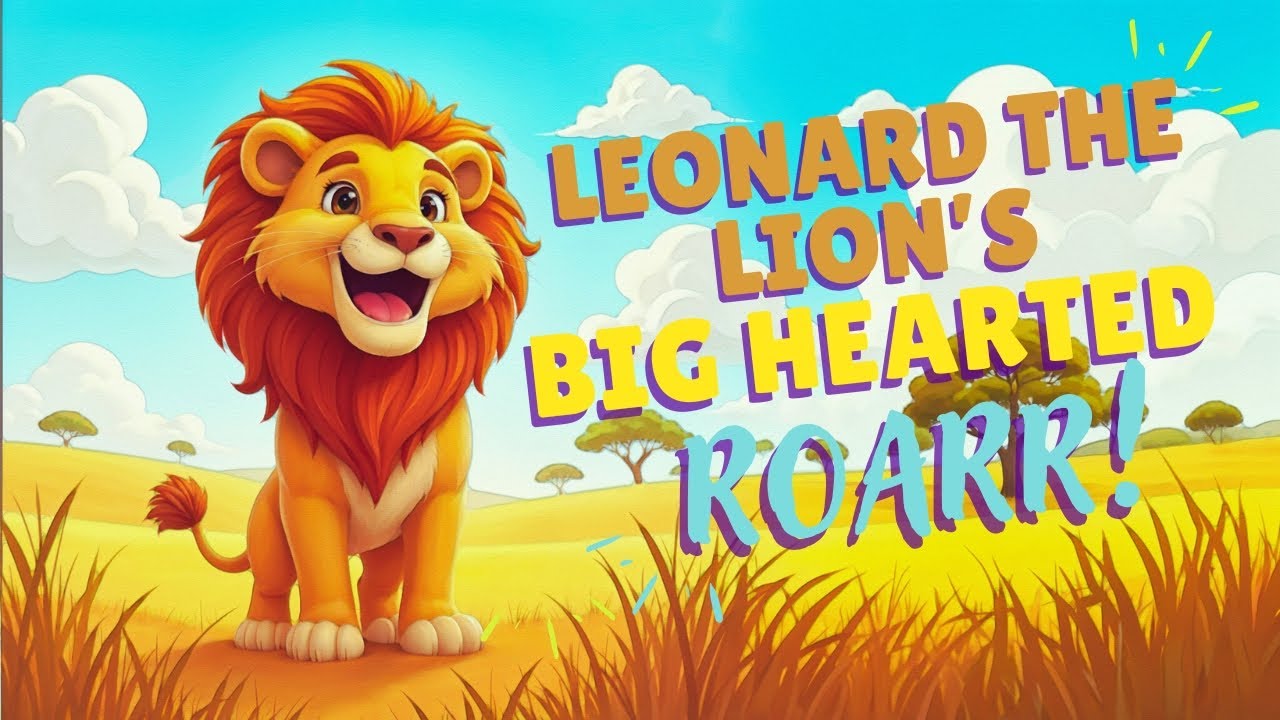 Kids videos | Leonard the Lion's Big Hearted Roar #kids story #bedtime ...