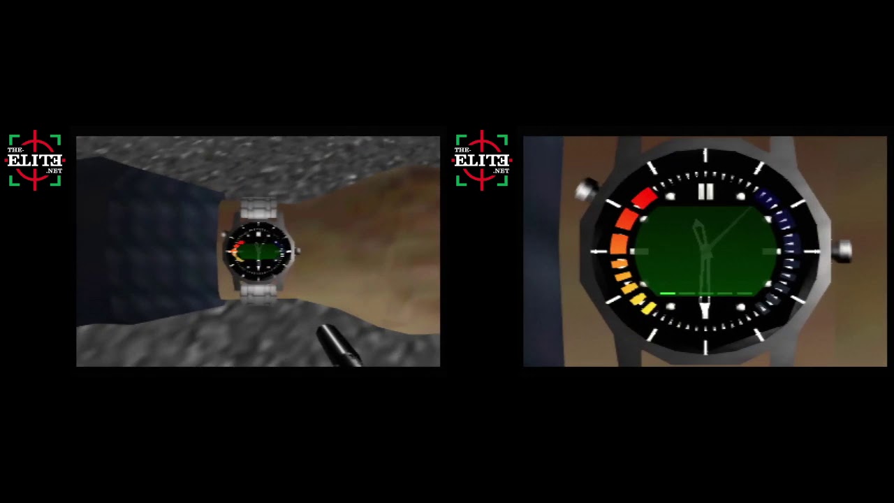 GoldenEye 007 Lookdown vs Neutral pause comparison - YouTube