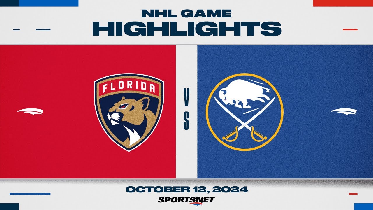 NHL Highlights | Panthers vs. Sabres - October 12, 2024 - YouTube