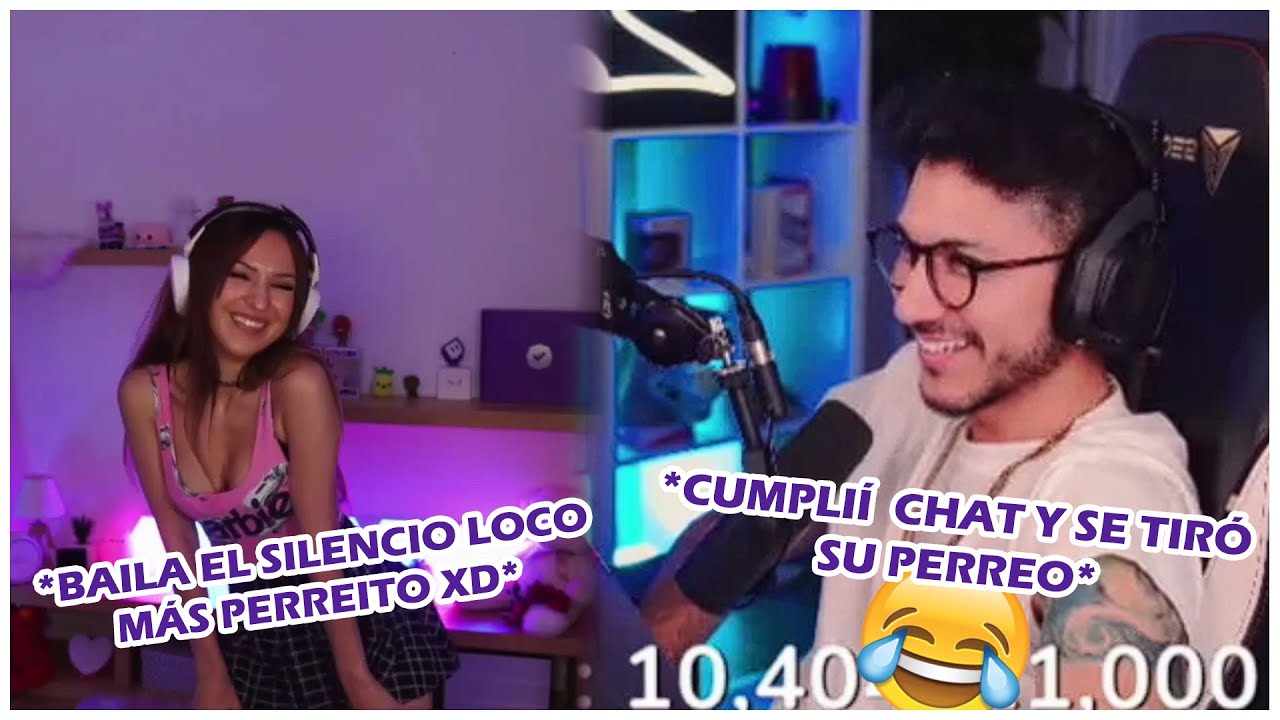 GWING BAILA "EL SILENCIO LOCO" - ANDY RETA A SUS AMIGOS EN TWITCH - YouTube