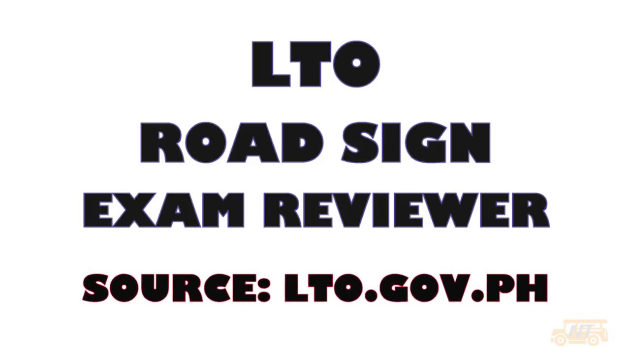 ROAD SIGN LTO EXAMINATION REVIEWER - YouTube