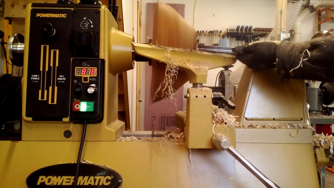 40/40 grind bowl gouge - push cut - YouTube